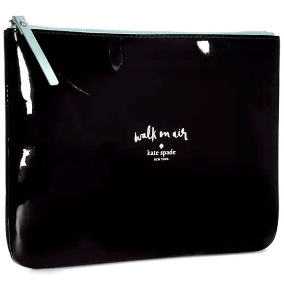 kate spade | Bags | Nwot Kate Spade New York Black And Mint Walk On Air Cosmetic Bag | Poshmark